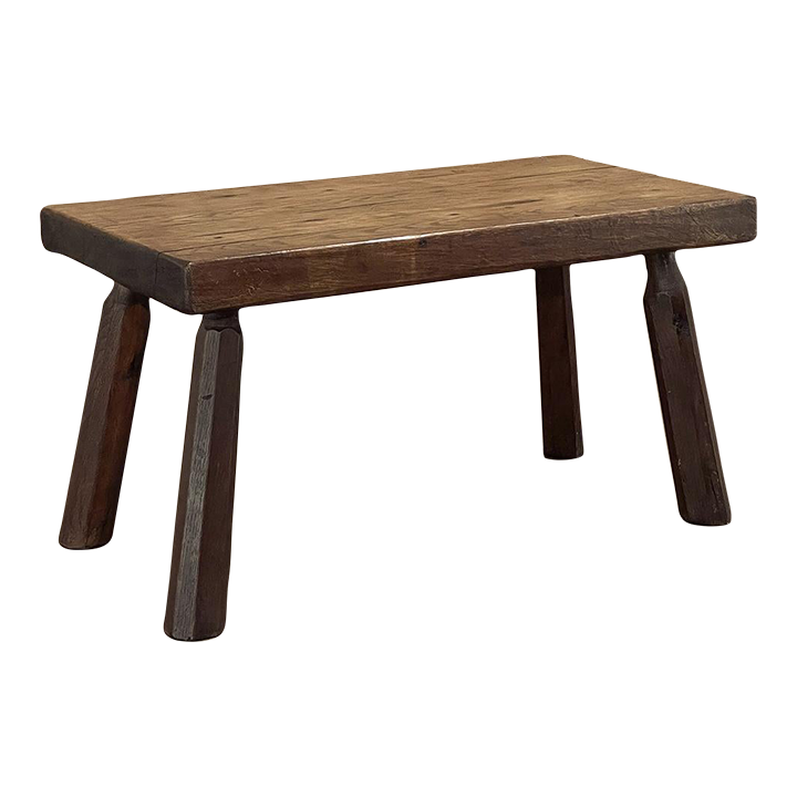 Antique Rustic Country French Plank Bench | Chairish