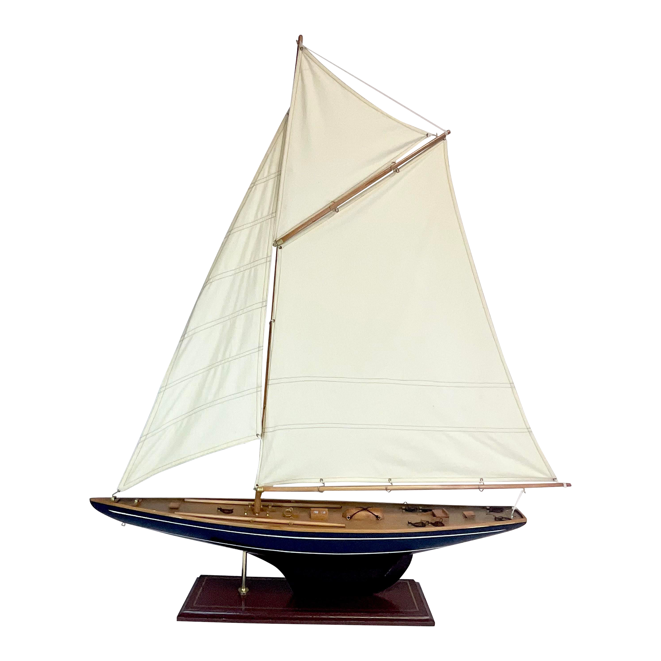 1970s Vintage Nautical Coastal Large Scale Schooner Sail Boat Model ...