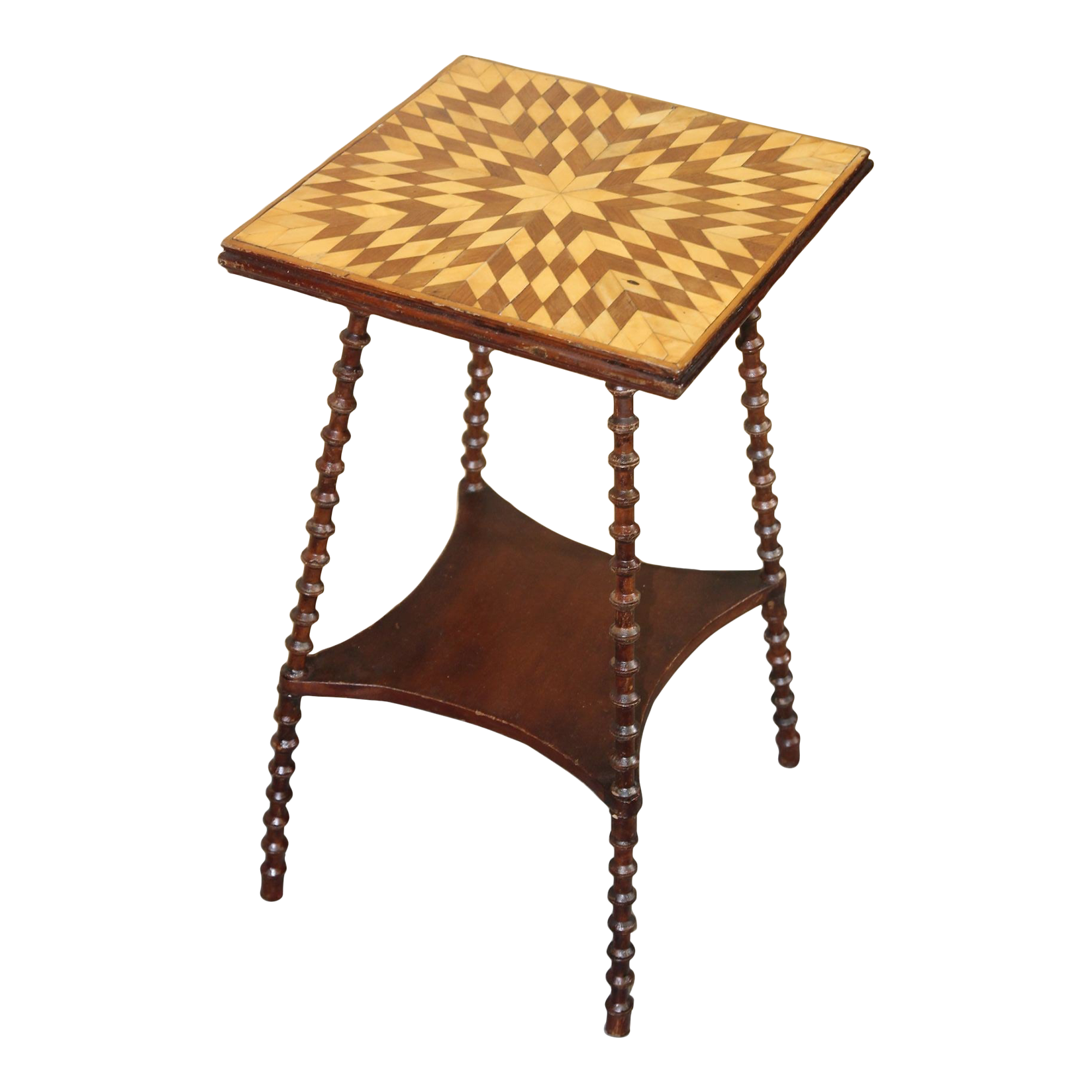 1940s Folk Art Side Table | Chairish