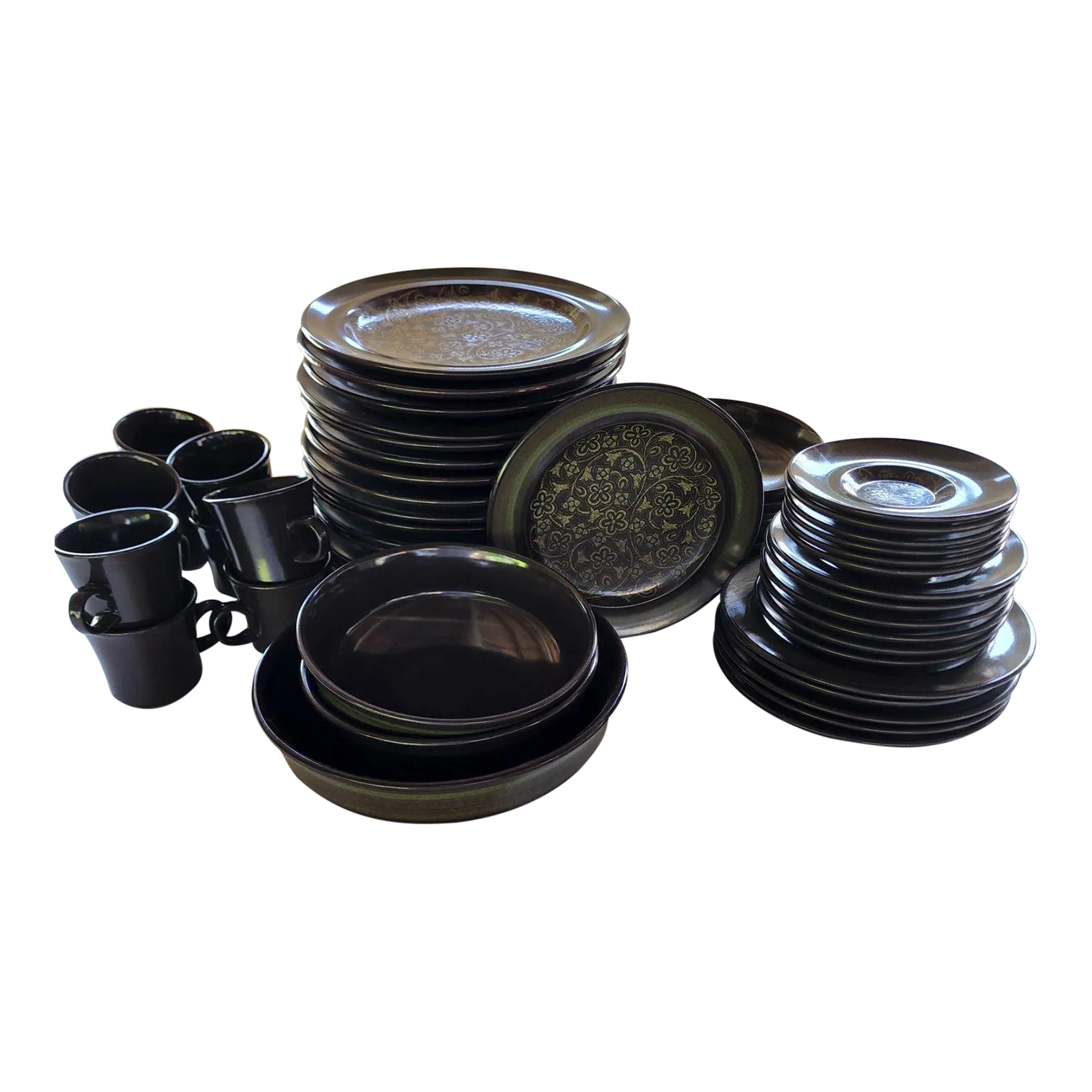 1970s Franciscan Madeira Dinnerware Set- 53 Pieces | Chairish
