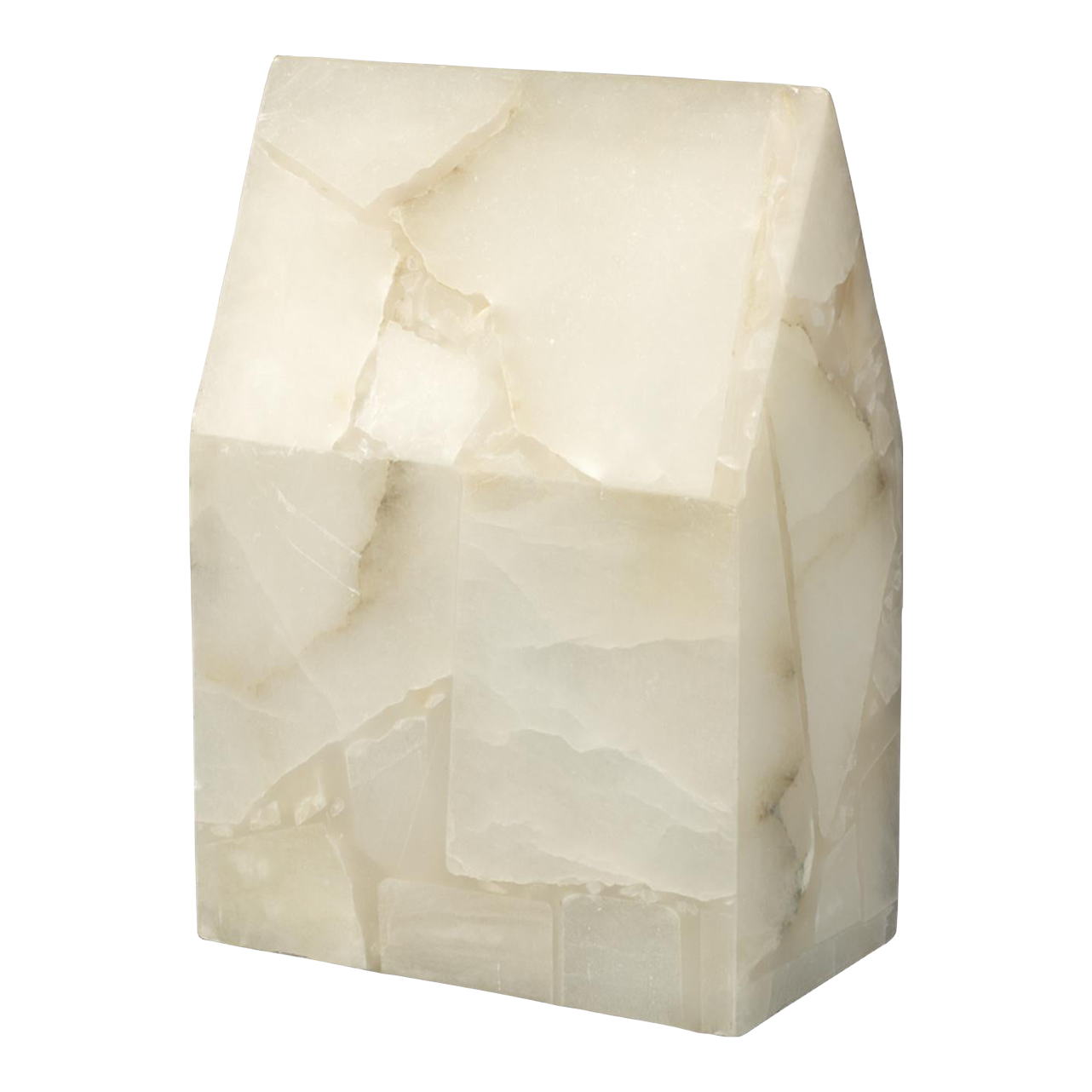 Tall Alabaster House | Chairish