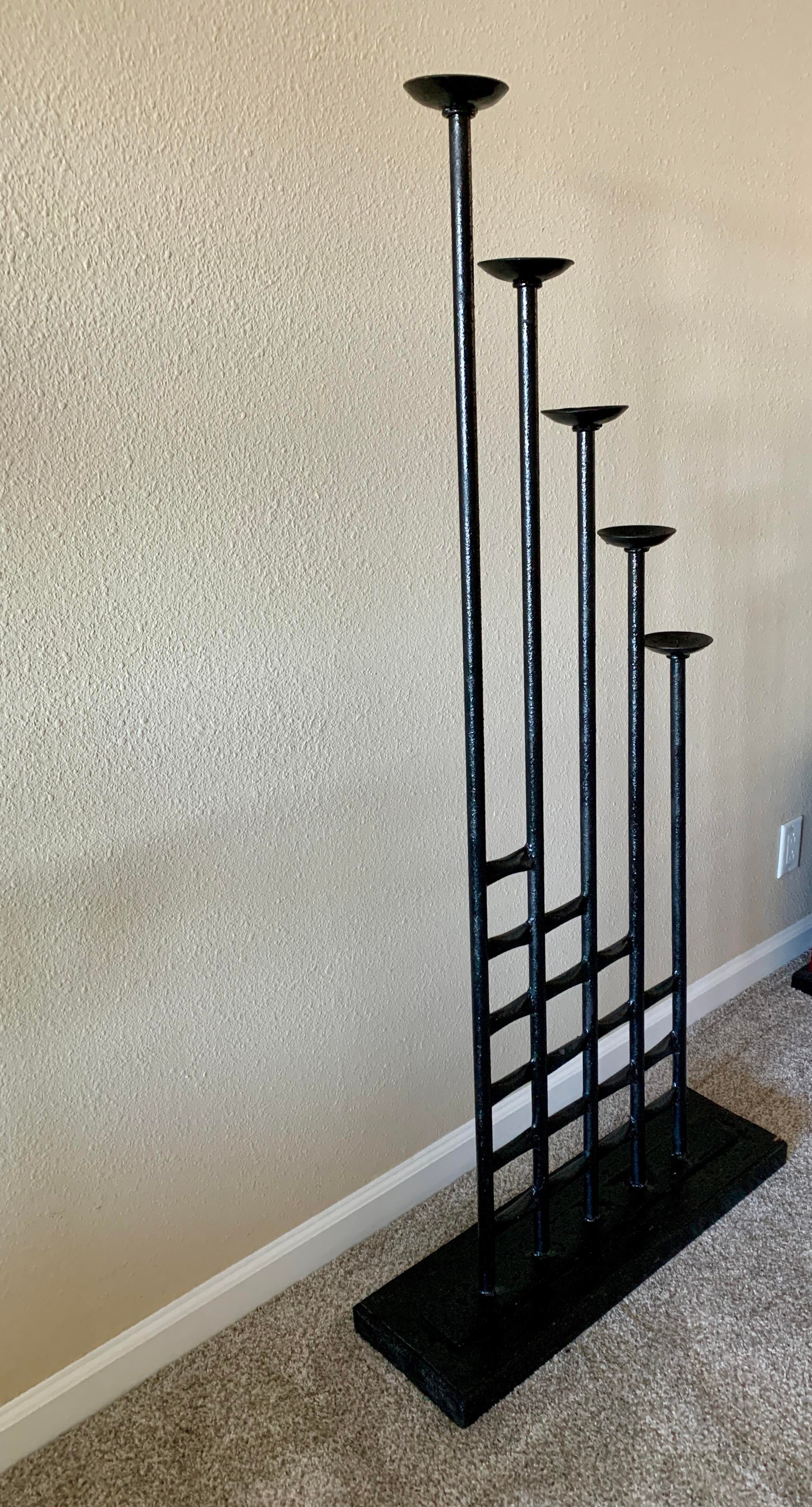 Iron Standing Candelabra Iron Floor Candelabra – Circa II Antiques