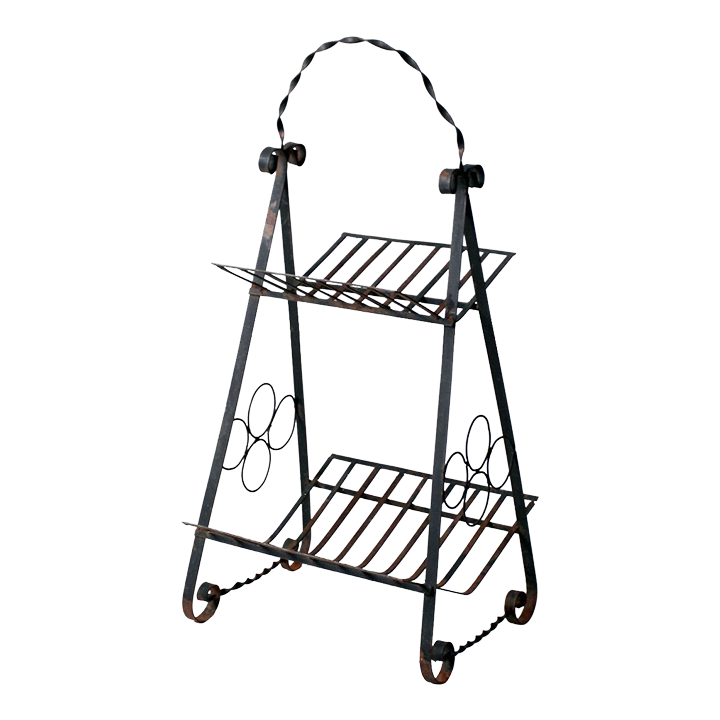 Vintage Wrought Iron Rack | Chairish