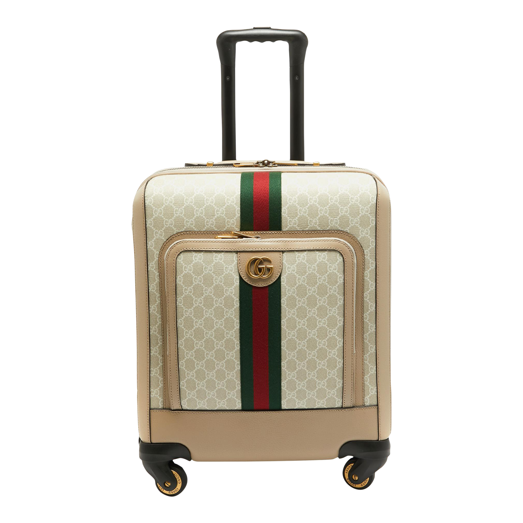 Gucci Beige Gg Supreme Canvas And Leather Small Savoy Cabin Trolley ...