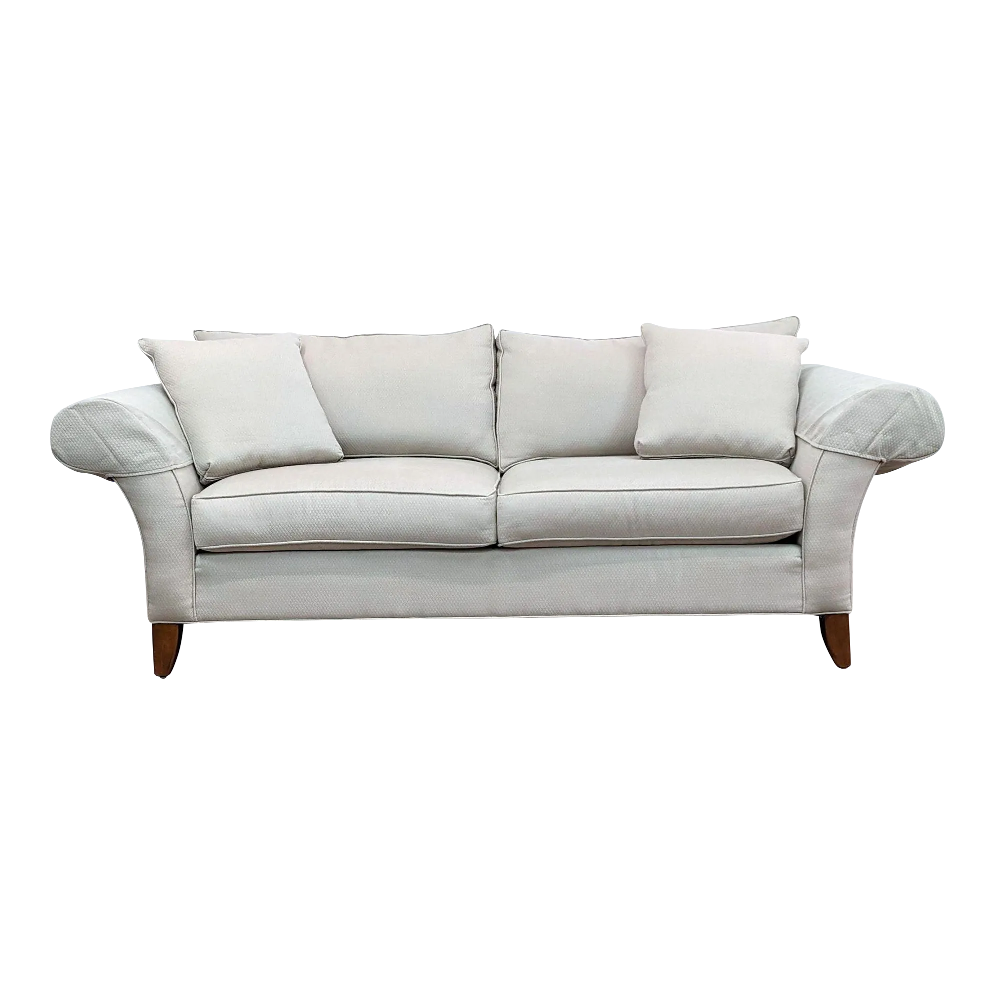 Ethan Allen Traditional Rolled Arm Sofa | Chairish