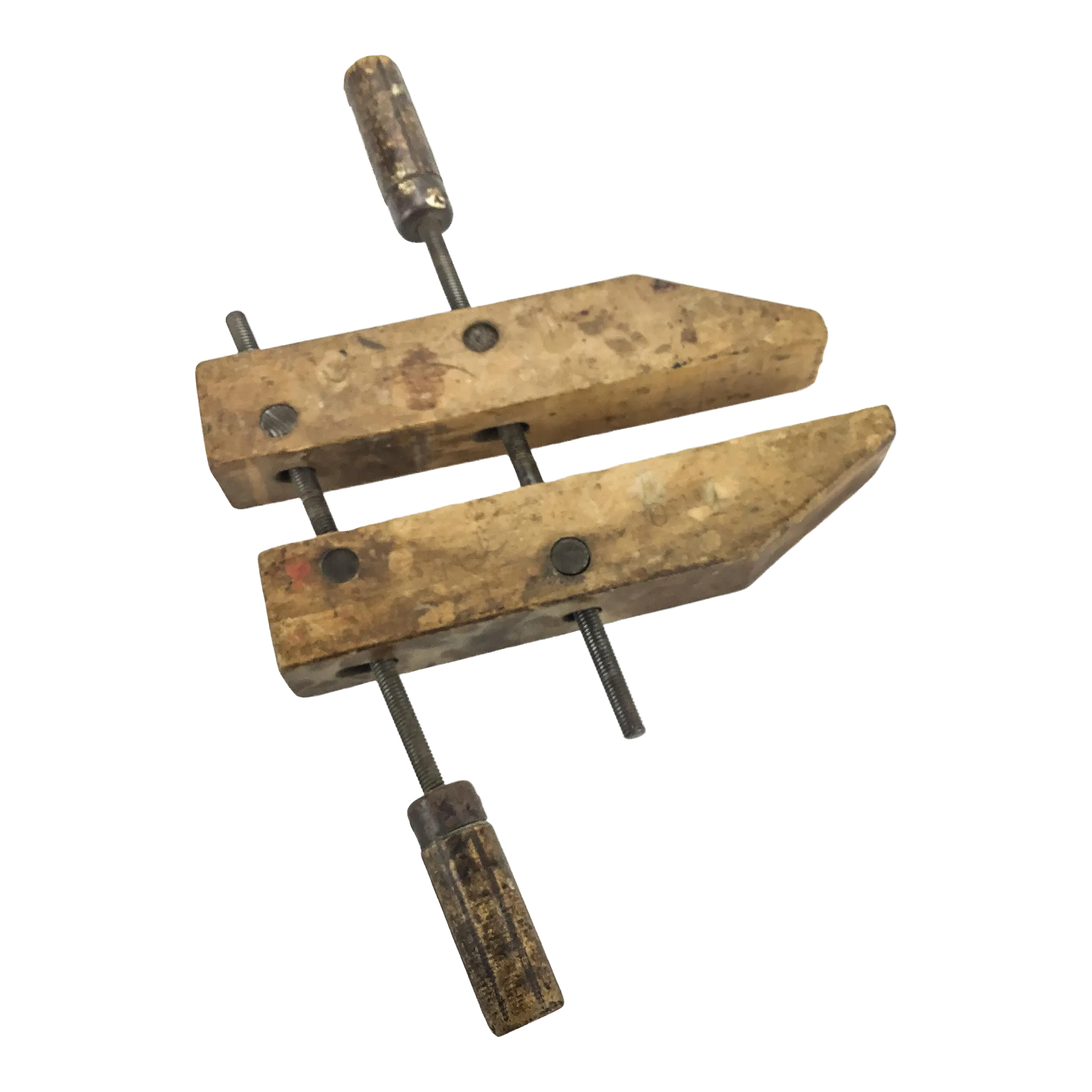 Vintage Solid Wood Carpenter Screw Clamp | Chairish