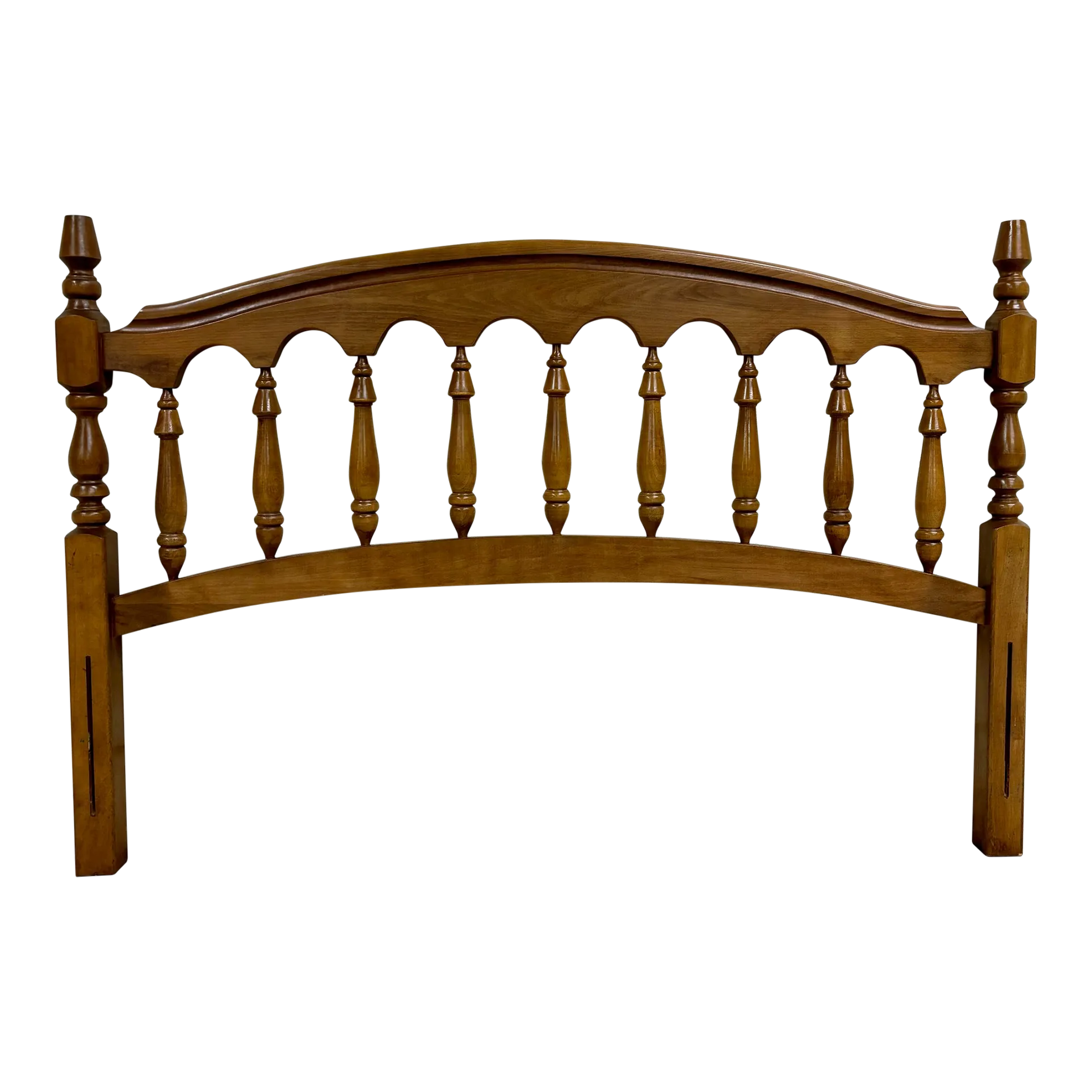 Vintage Full Size Traditional Style Low Spindle Cup Shaped Finial ...