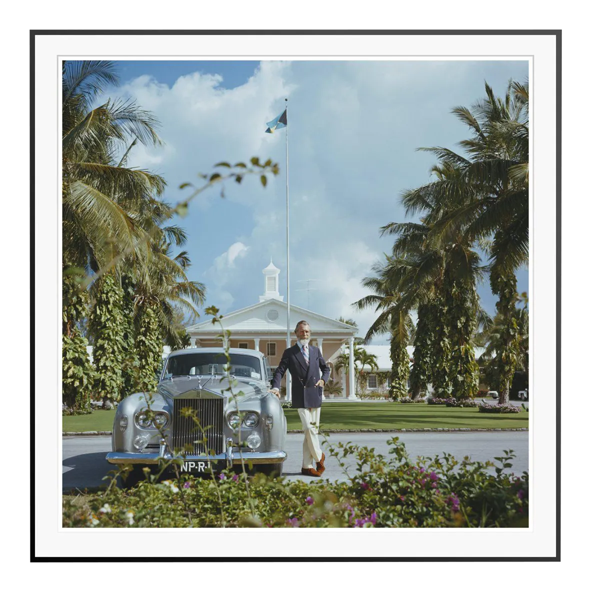 Commander Whitehead 1974 by Slim Aarons Framed C-Print | Chairish
