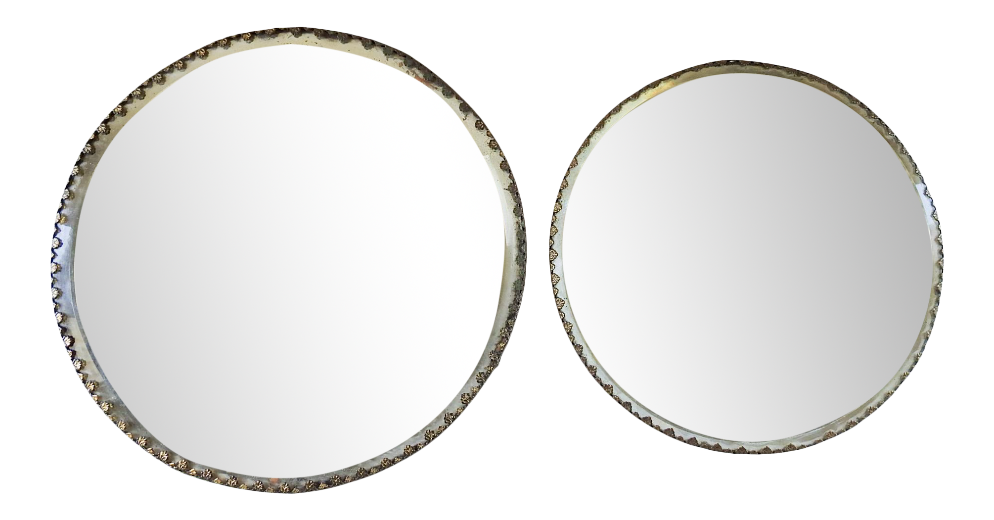 Early 20th Century Vintage Plateau Mirrors - a Pair | Chairish