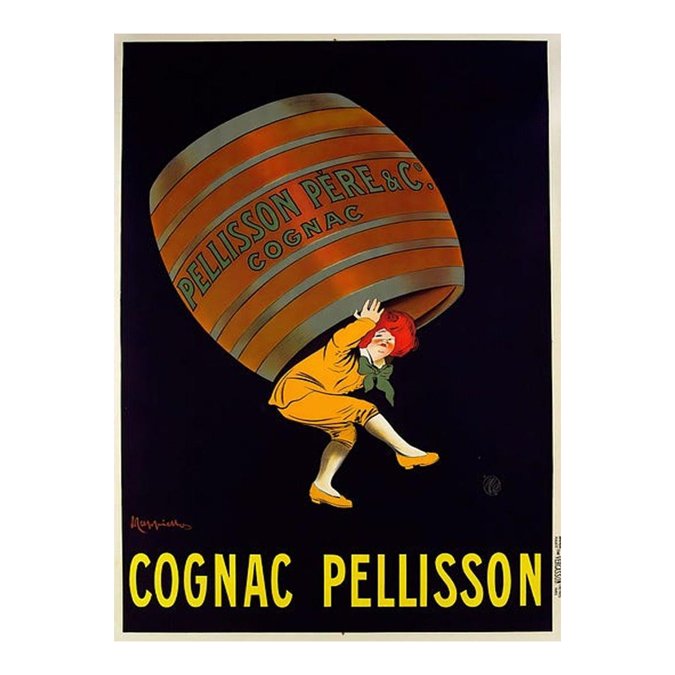 1905 Cognac Pellisson Poster | Chairish