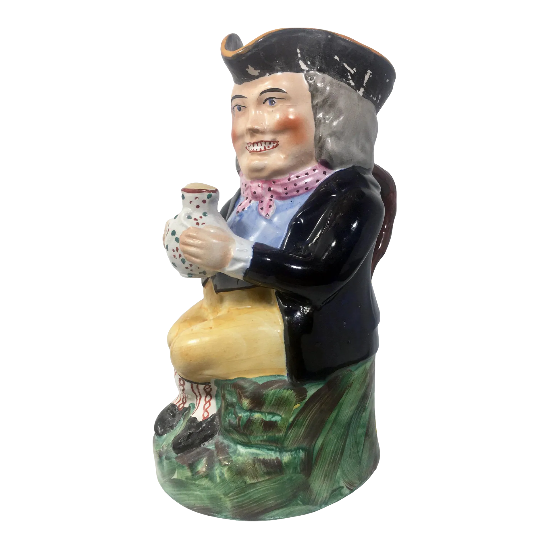 18th Century Drunken Toby Jar - Circa 1770 | Chairish