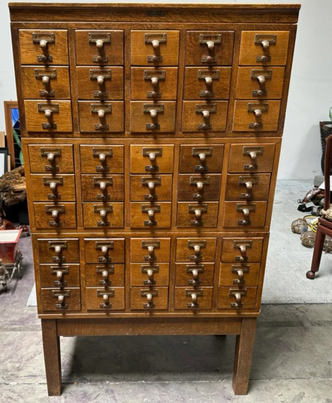 Antique Library Card Catalog Cabinet Dishfunctional Designs: Vintage