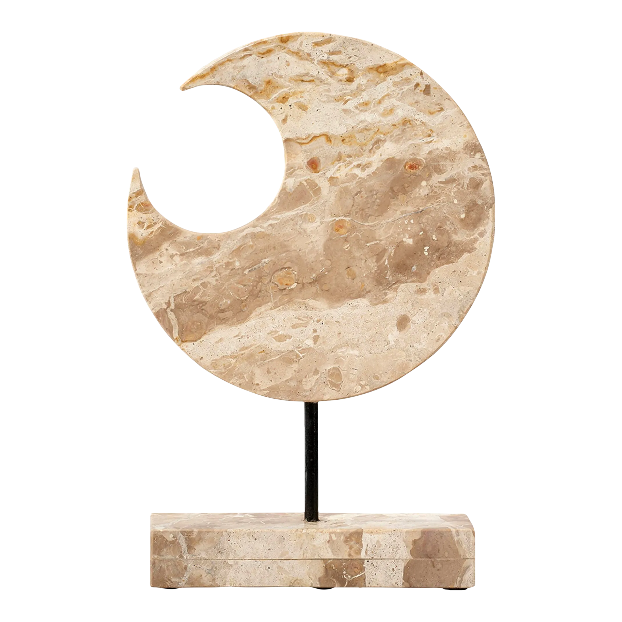 Crescent Marble Stand Sculpture | Chairish