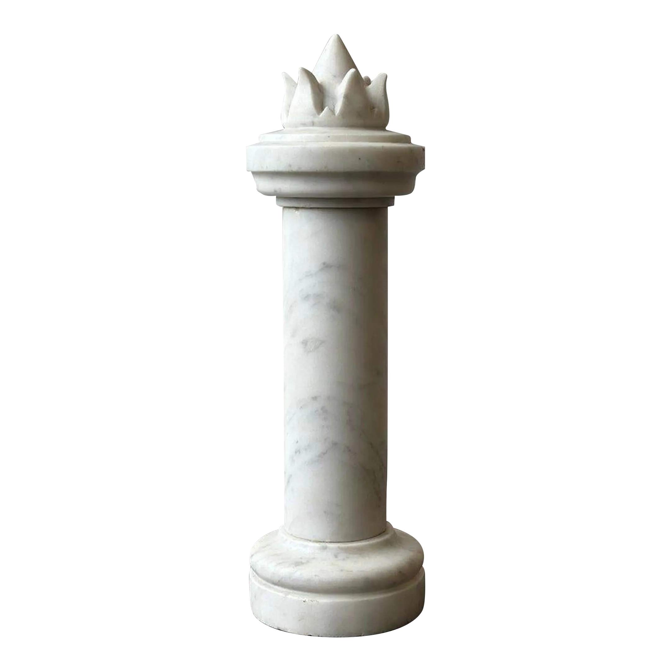 Antique Marble Column Sculpture, Circa Early 20th Century | Chairish