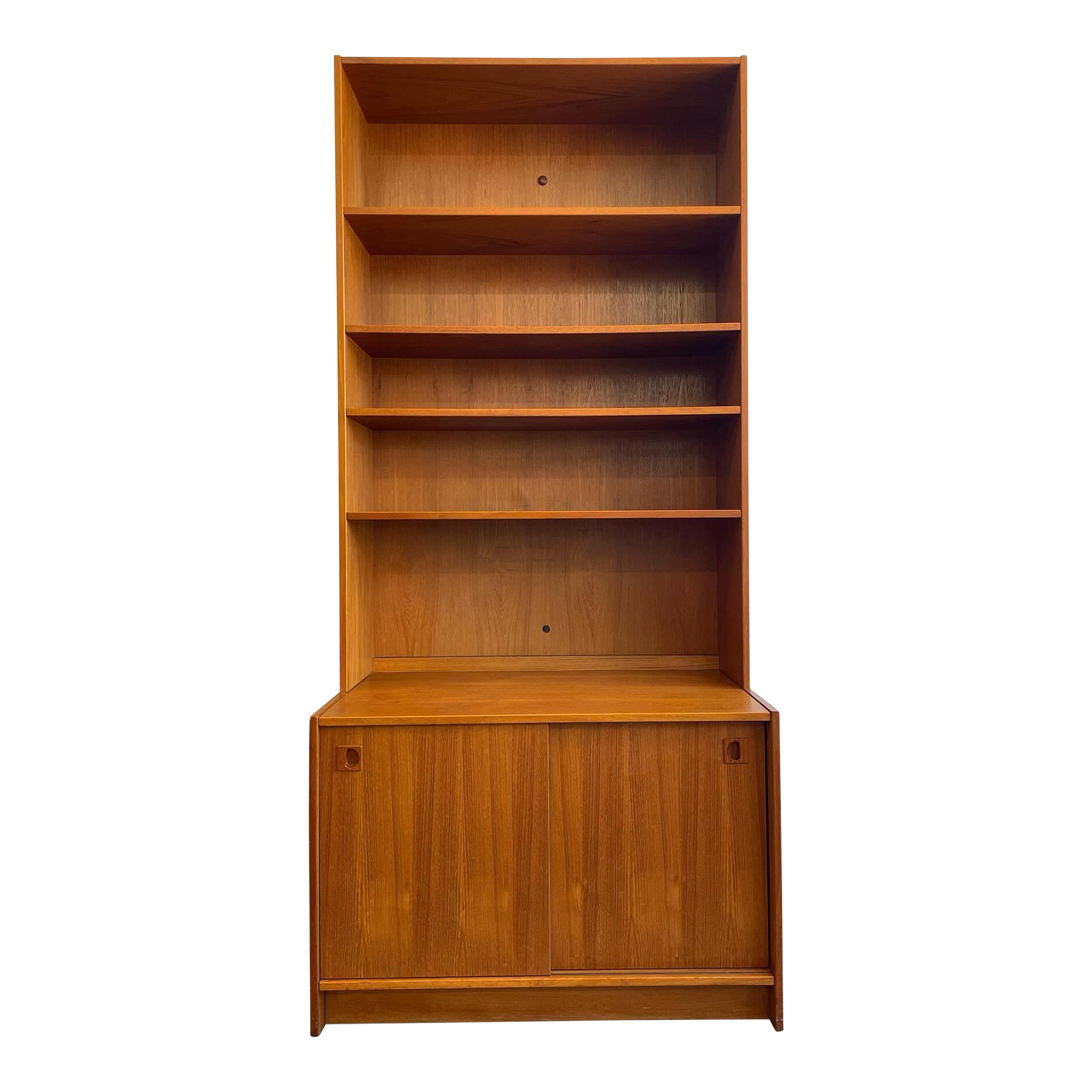 Mid Century Modern Danish Teak Wall Unit | Chairish