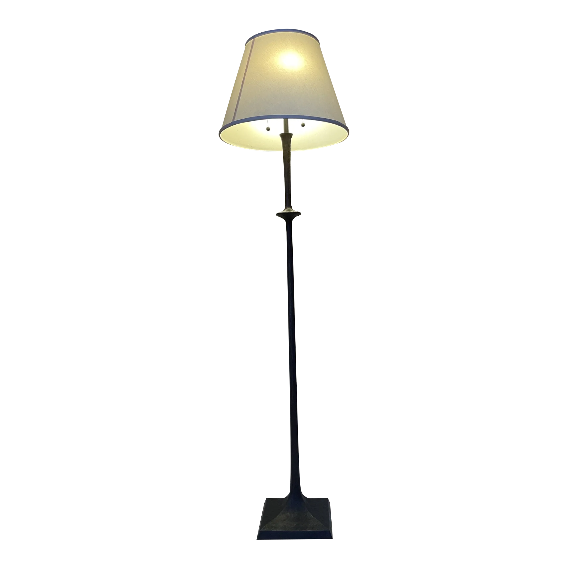 2006 Tom Corbin Cast Bronze Alexandra Floor Lamp | Chairish