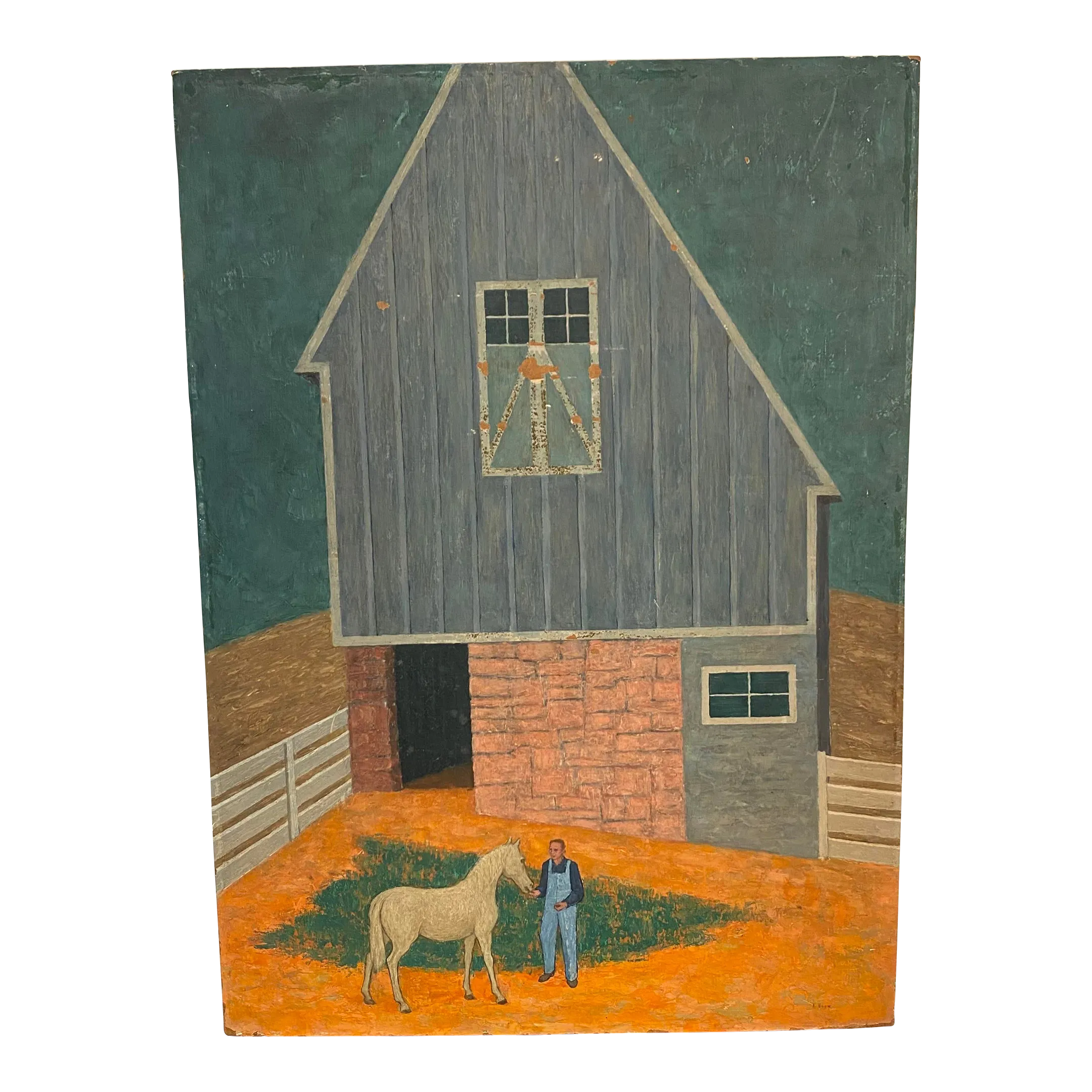 “The Barn” Painting on Panel by Kenneth Evett Kraushaar Gallery Ny ...