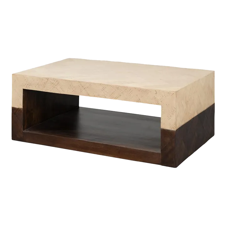 Two-Tone Coffee Table | Chairish
