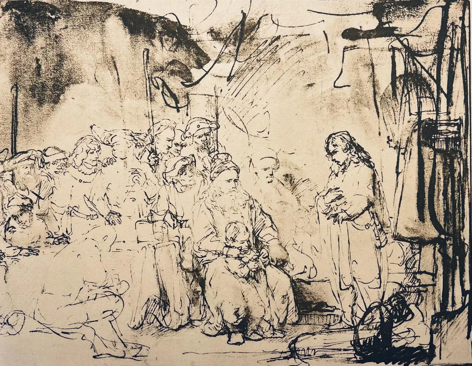 Rembrandt, Joseph Telling His Dream, Drawings for the Bible (after ...