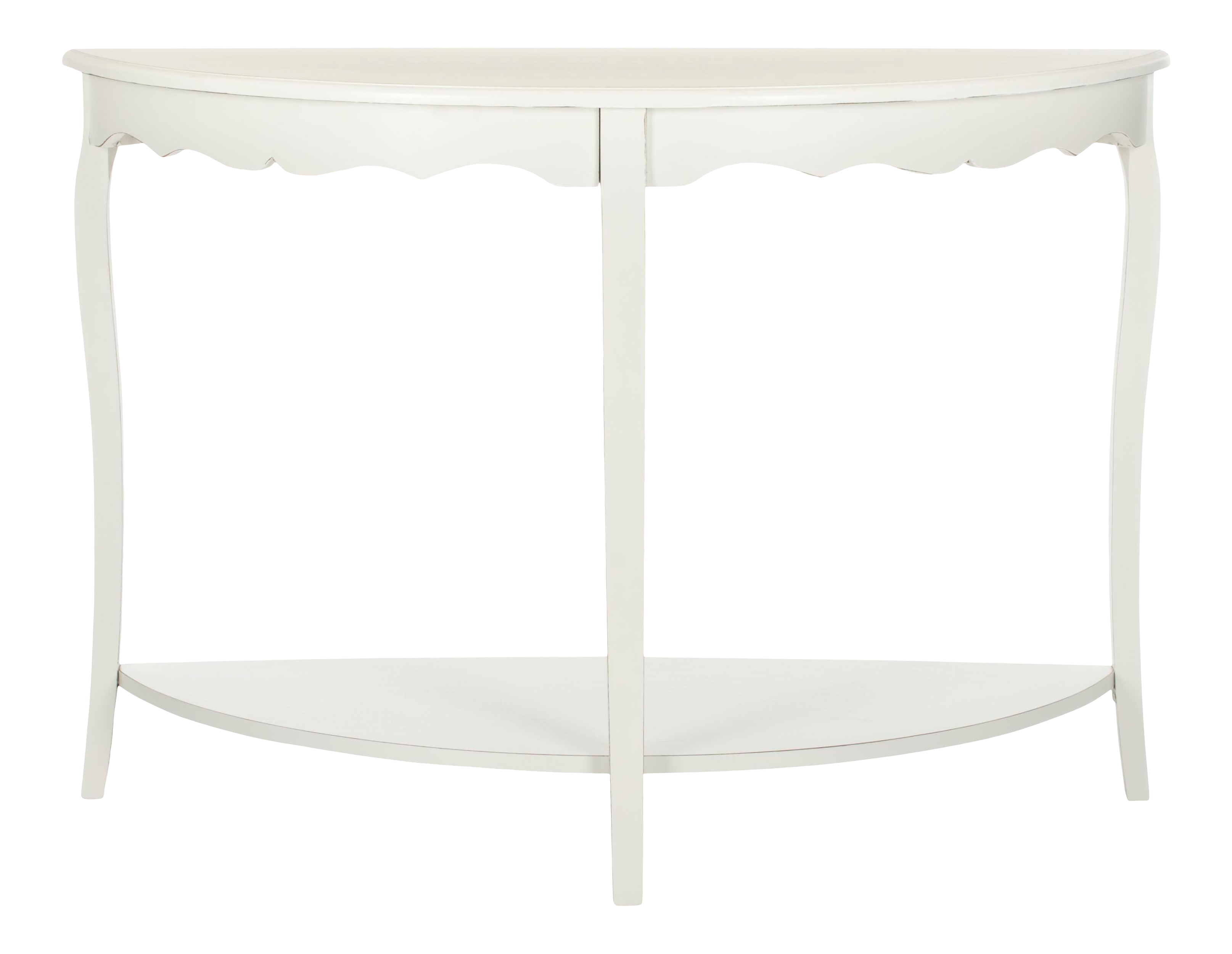 Carroll Console in Shady White | Chairish