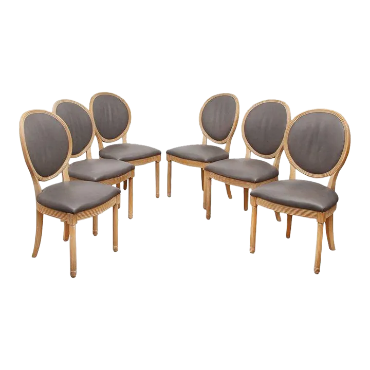 Set of 6 1980s Jay Spectre Eclipse Dining Chairs by Century Furniture ...
