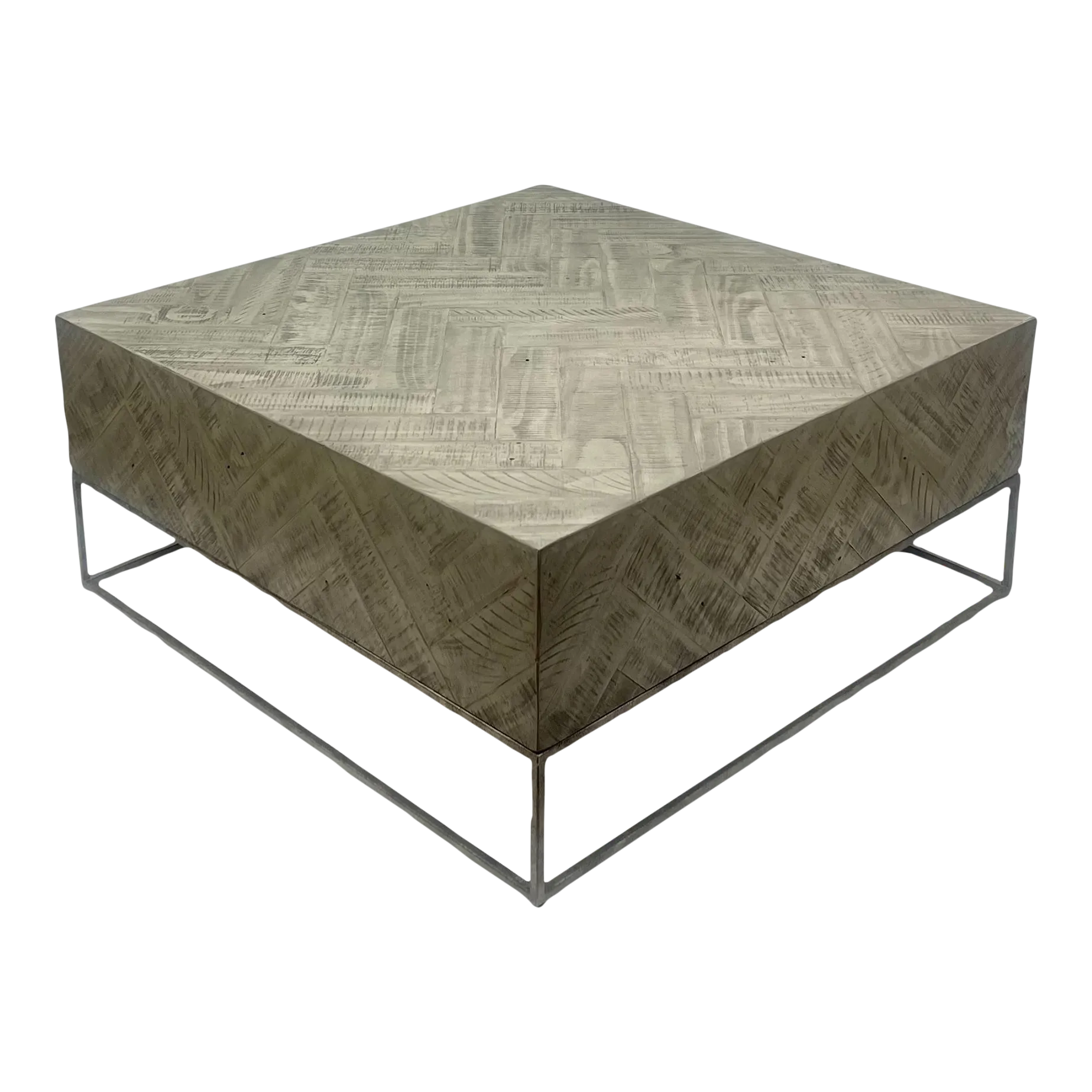 Contemporary Bernhardt Transitional Farmhouse Style Square Cocktail ...