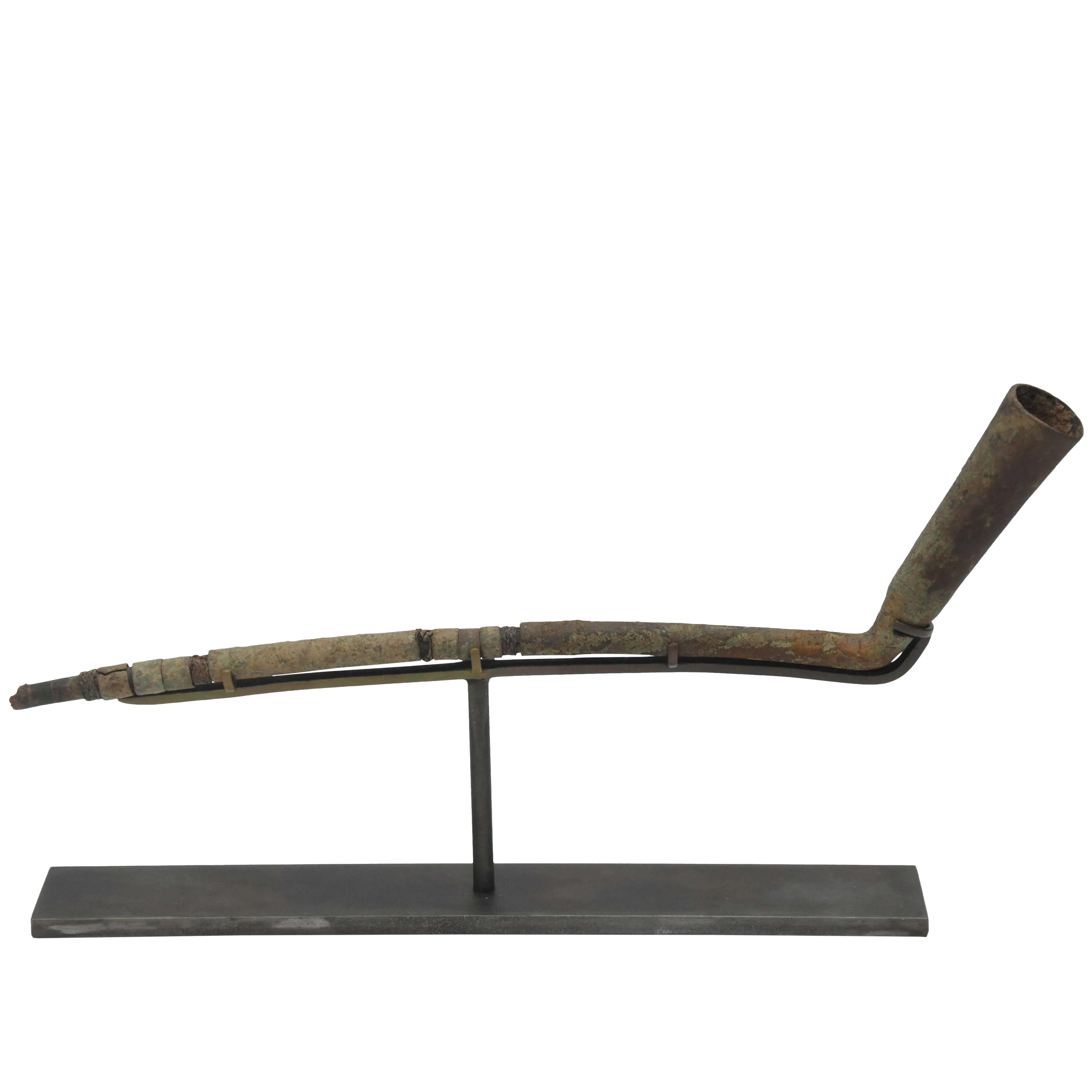 17th Century Southeast Asian Medieval Tobacco Pipe | Chairish