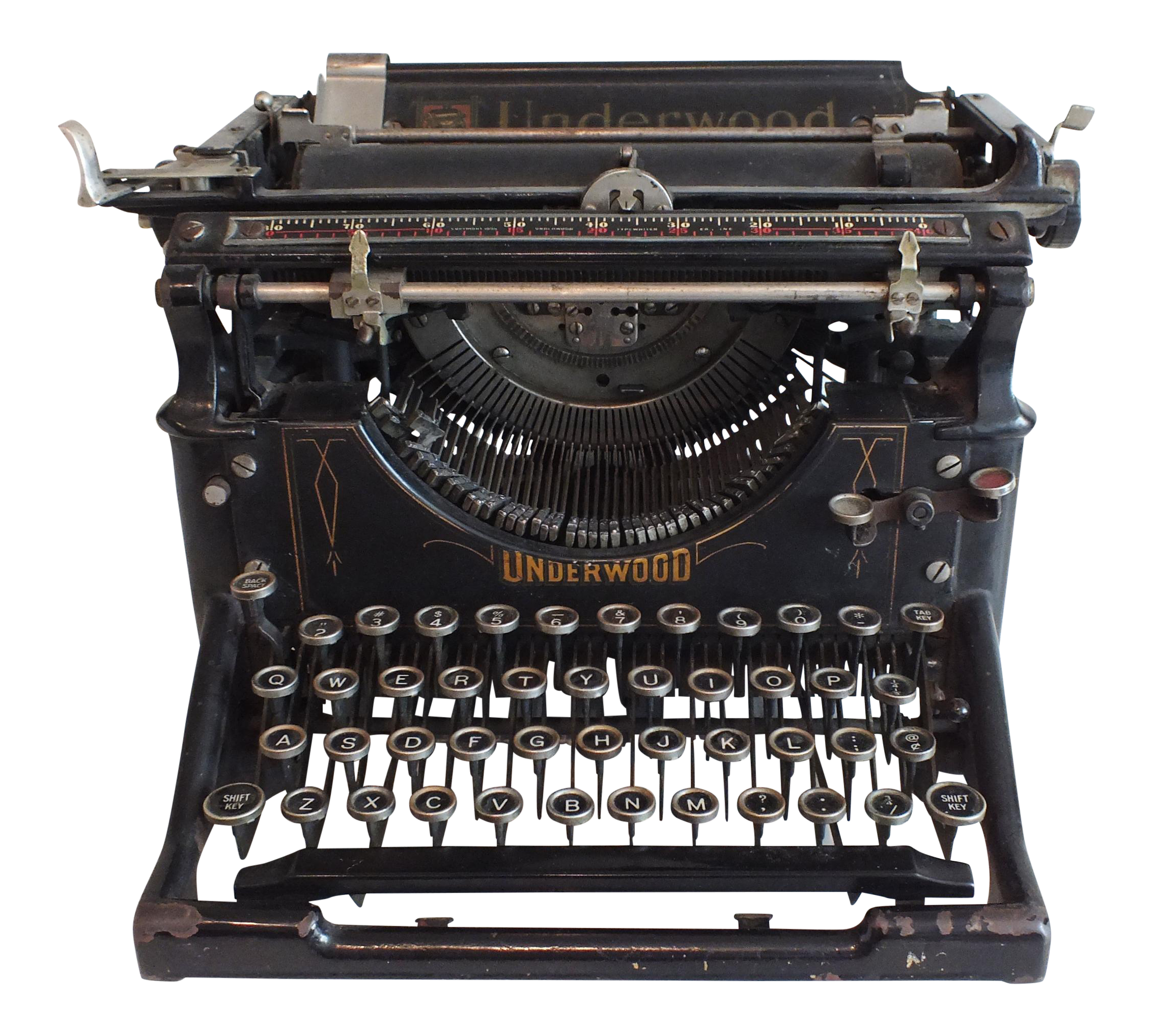 1913 Antique Underwood Typewriter No. 5 | Chairish