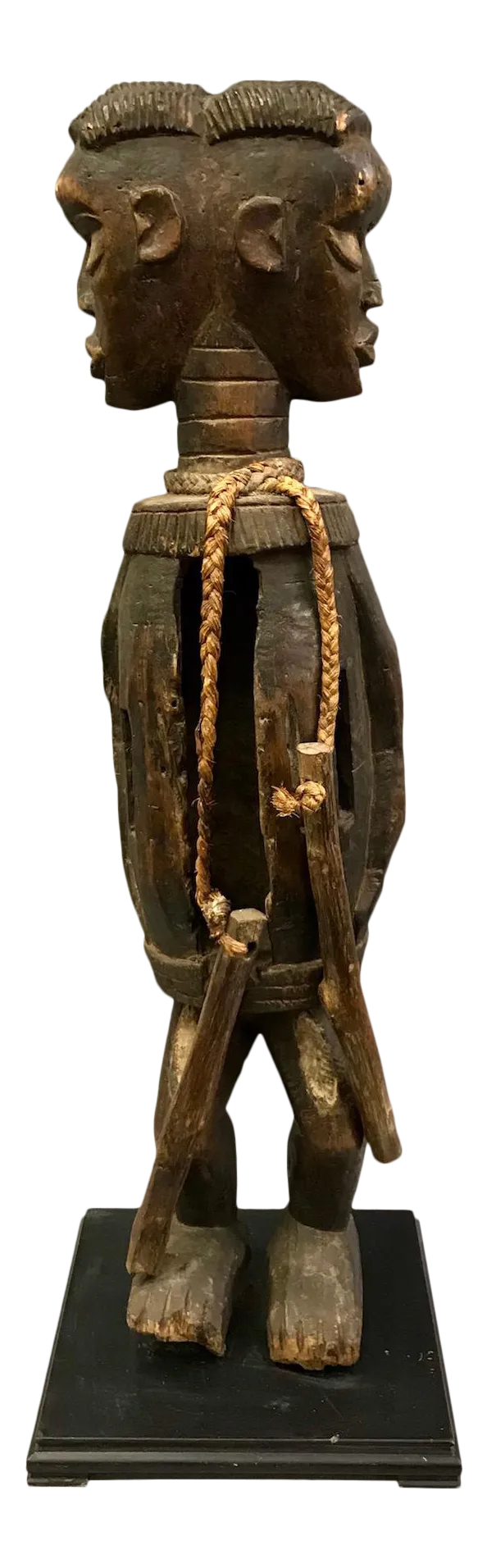 Double Head Figure Dan Slit Gong Instrument | Chairish