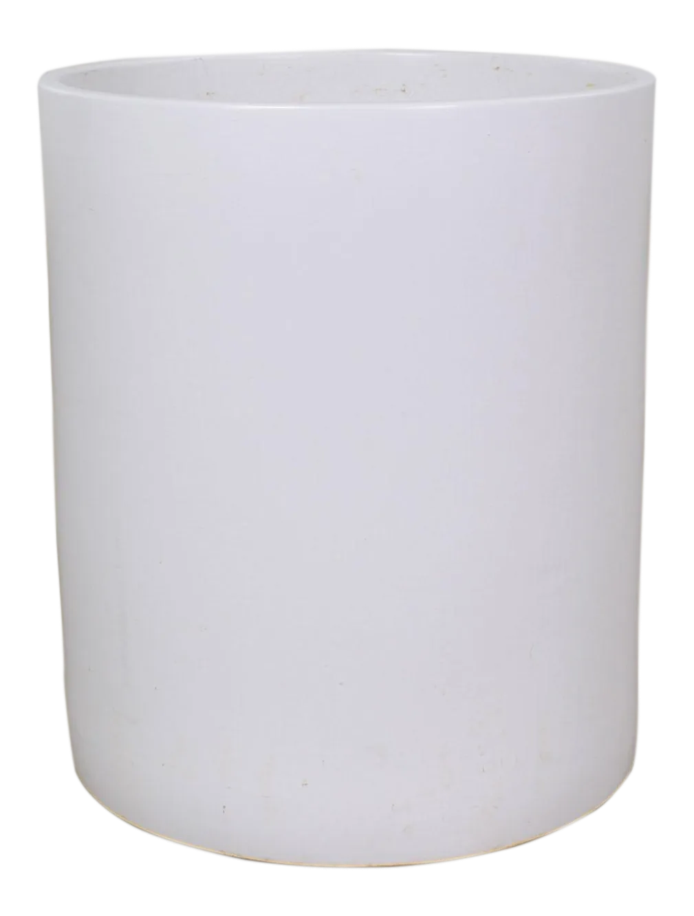 Vintage Mid Century Modern Architectural PotteryWhite Cylindrical Pot ...