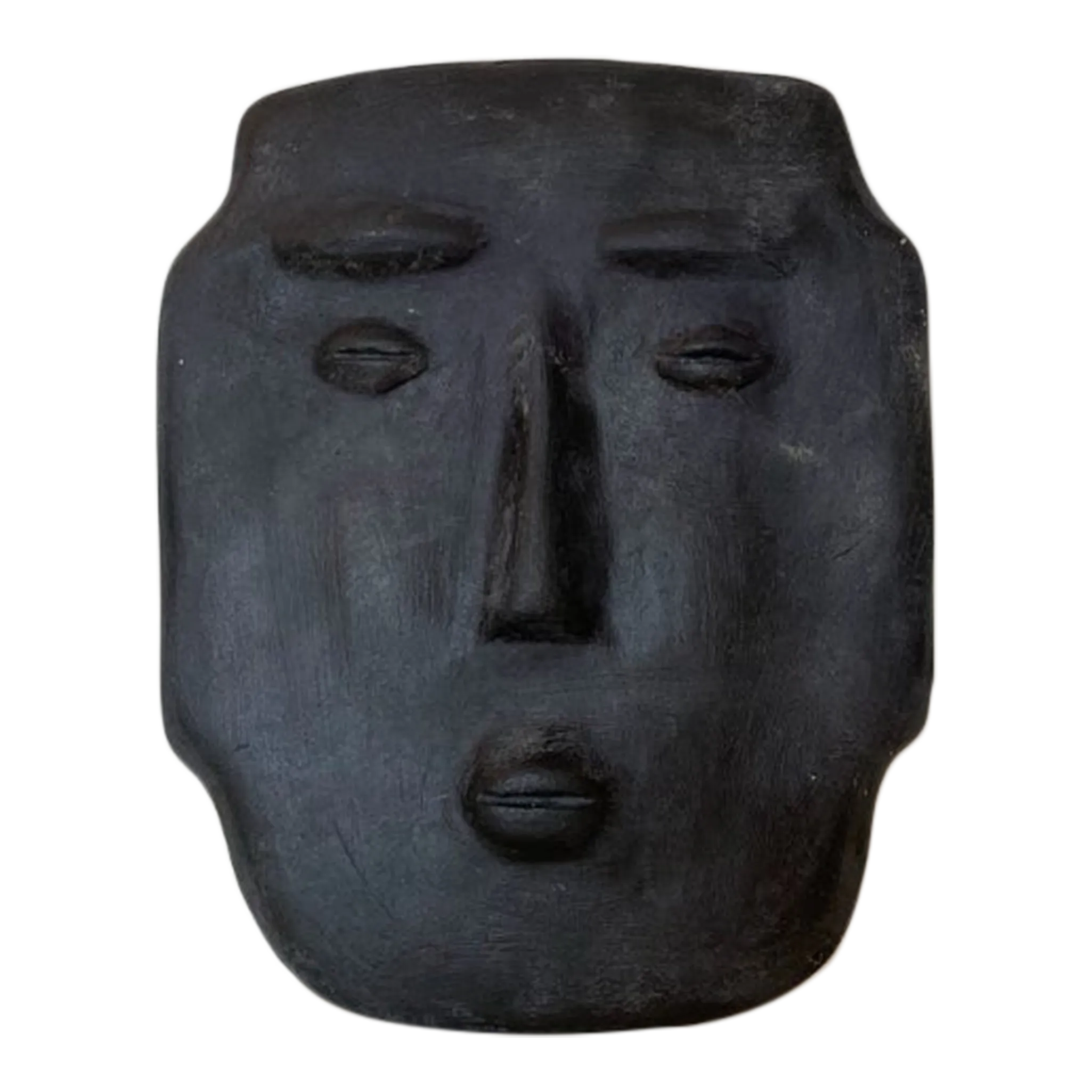 Matthew Weil Small Plaster Mask Wall Sculpture | Chairish