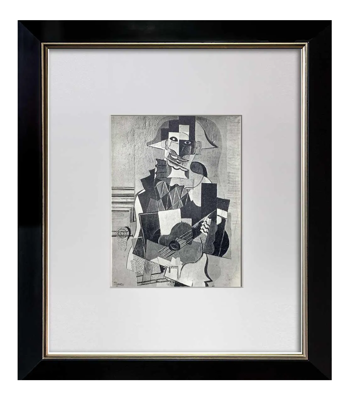 Pablo Picasso Lithograph "Pierrot" 1922 Limited Edition Sign W/Frame ...