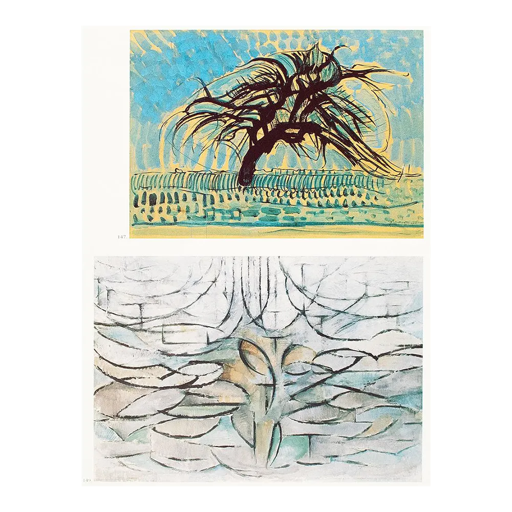 1991 After Piet Mondrian "The Blue Tree" & "The Flowering Apple Tree ...