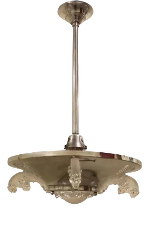 Art Deco Pendant Light from Ezan, France, 1920s | Chairish