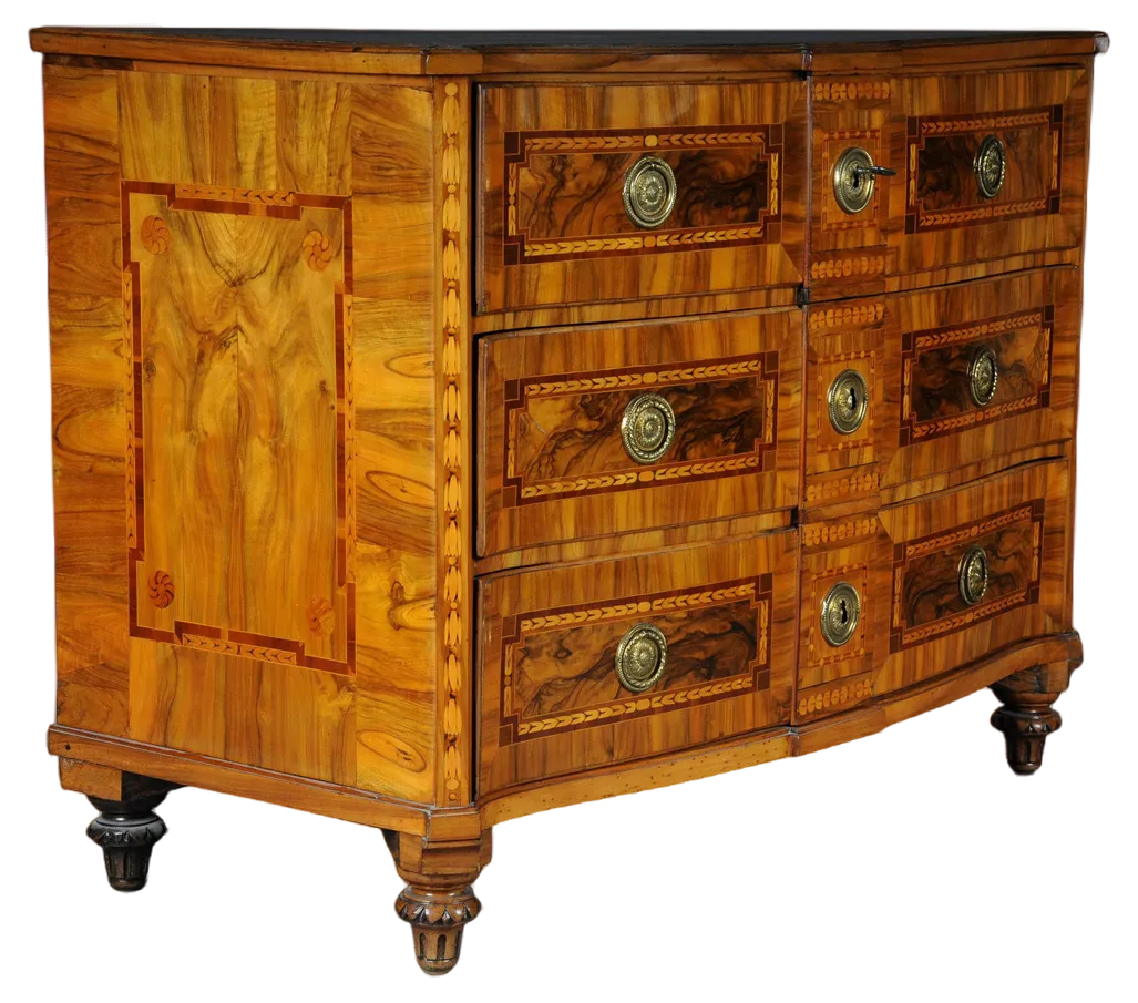 Baroque/Classicism Chest of Drawers, Germany Walnut | Chairish