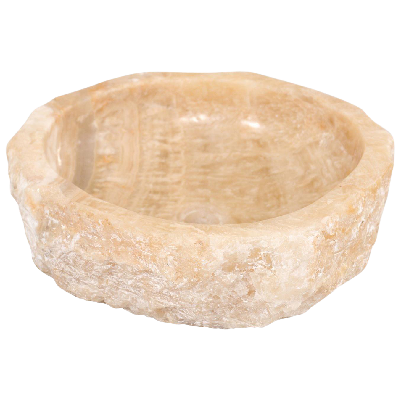 Round Onyx Sink Basin in Cream Color | Chairish