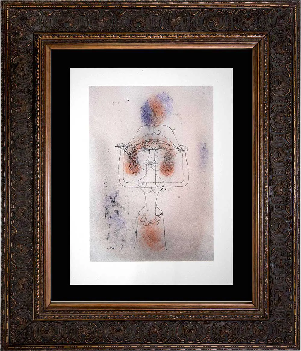 Abstract Paul Klee Lithograph Color Limited Ed. “Singer of the Comic ...