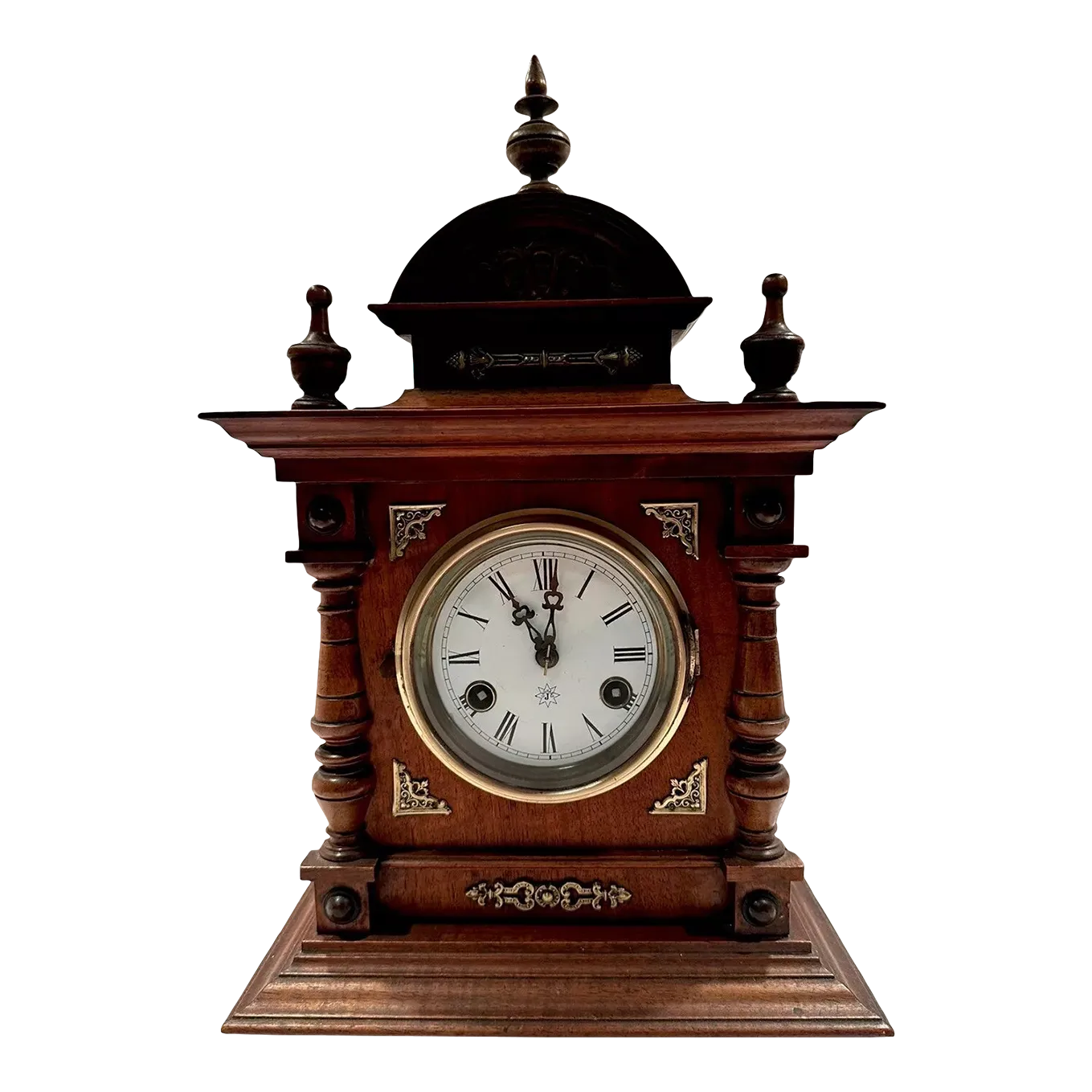 Antique Junghans German Bracket Style Mantel Clock | Chairish