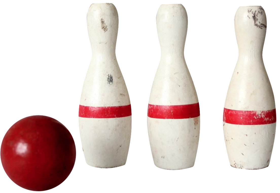 4-Piece Table Top Bowling Game | Chairish