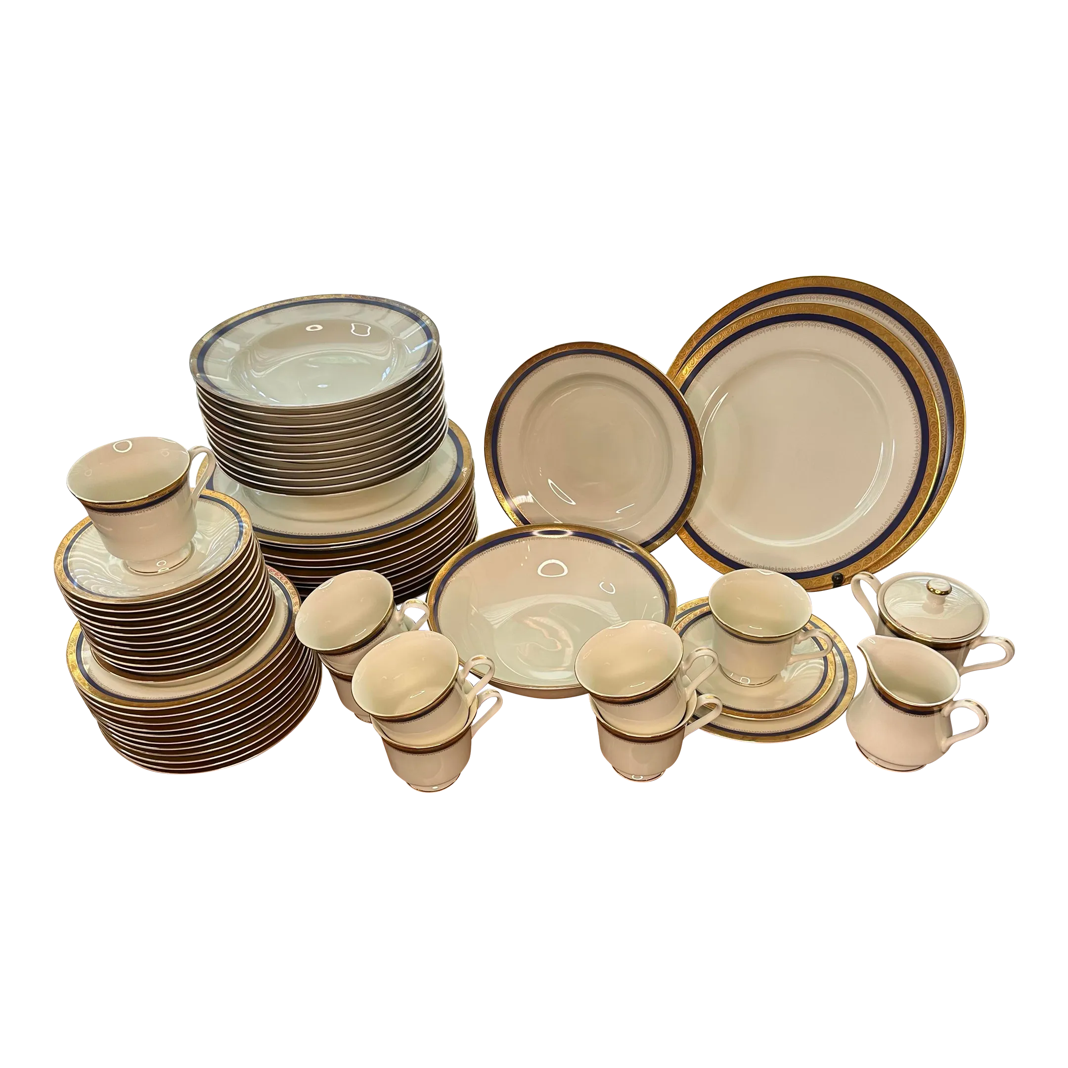Late 20th Century Vintage Fine China in Alhambra Pattern by Ranmaru ...