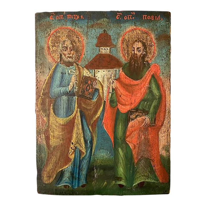 Early 20th Century Antique Religious Icon Painting | Chairish