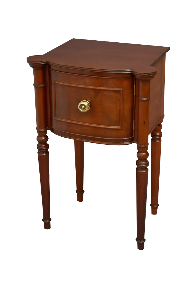 Regency Mahogany Bedside Table, 1820s | Chairish