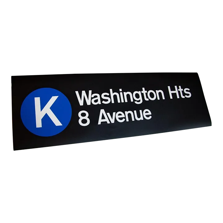 1980s 1980s New York City Subway 'K' Train Roll Sign | Chairish