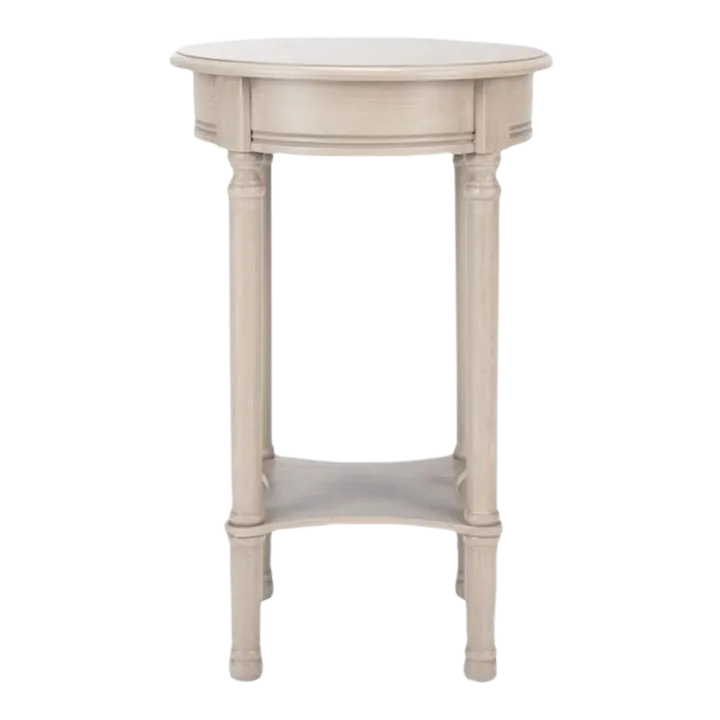 Tinsley Round Accent Table - Greige | Chairish
