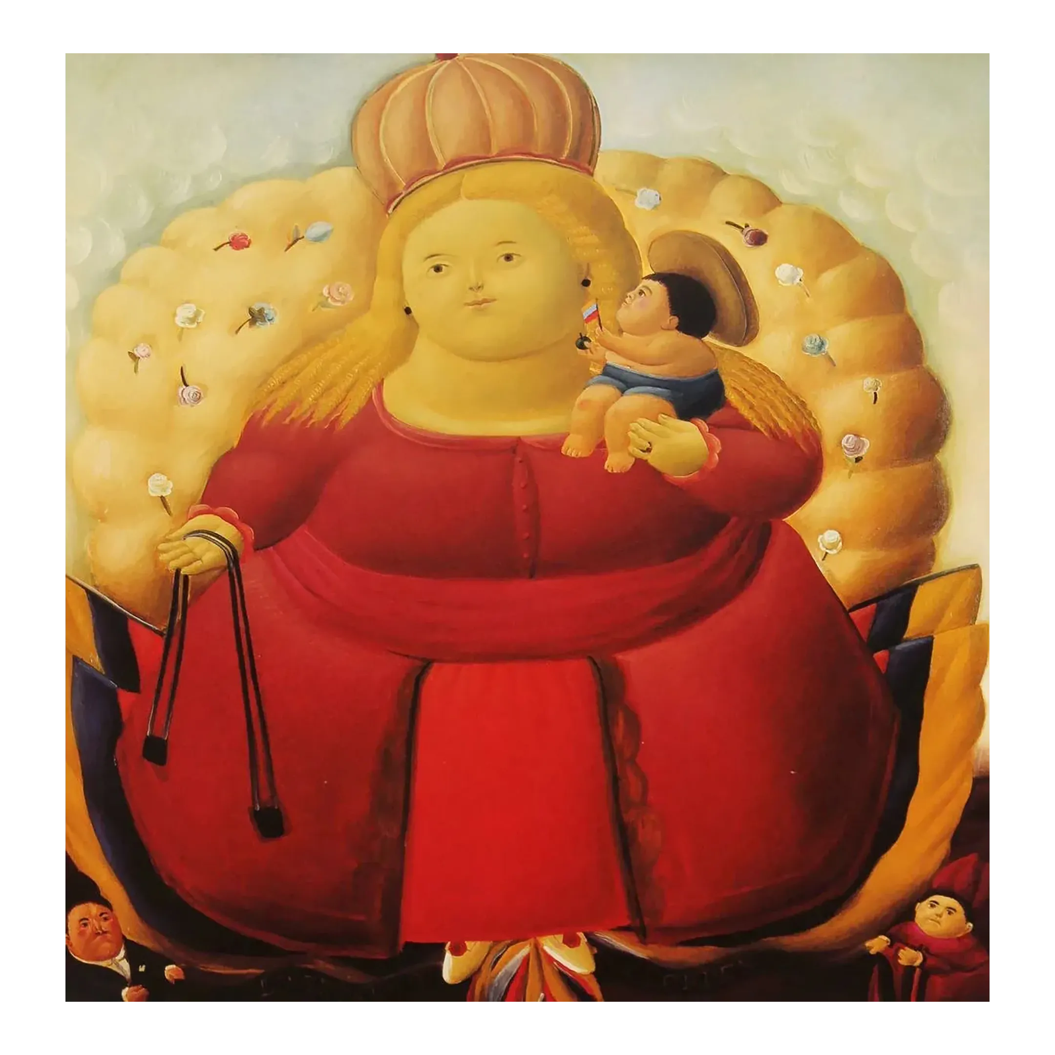 Fernando Botero 1 Our Lady of Colombia 1983 | Chairish