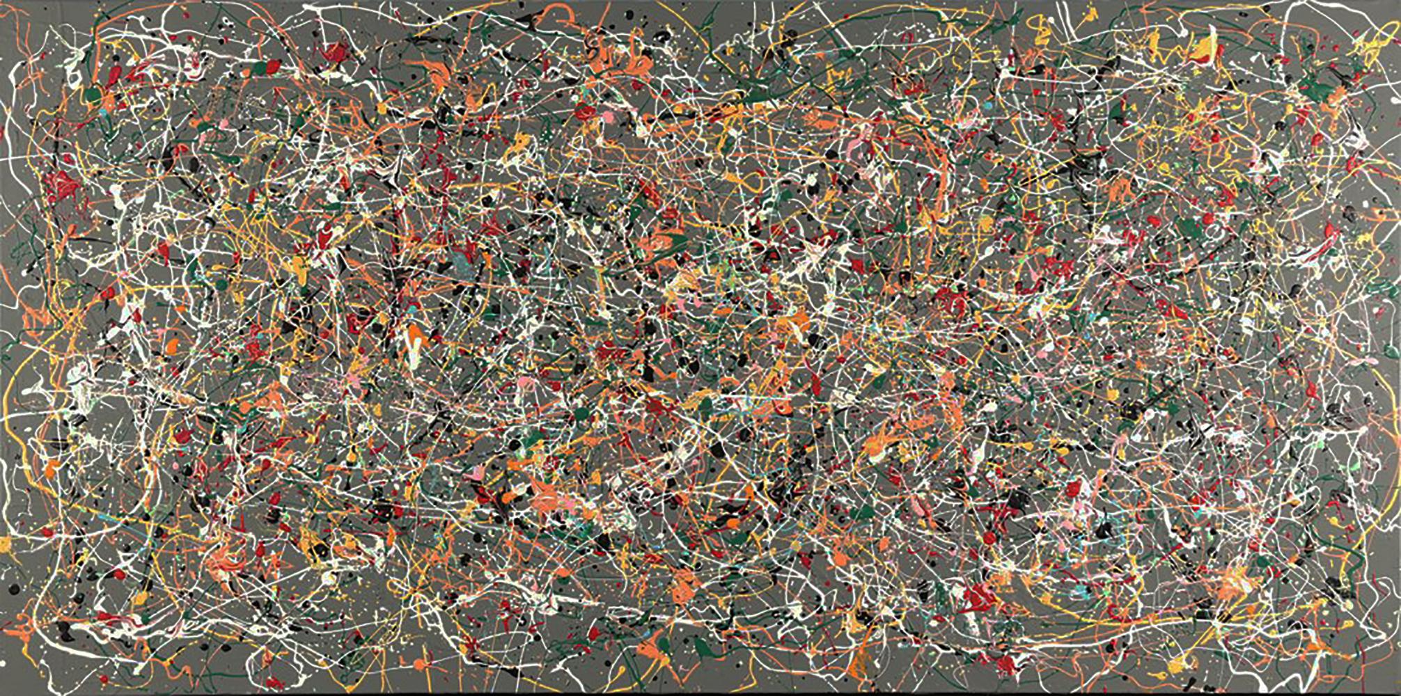 Karr Michael Homage à Pollock Painting | Chairish