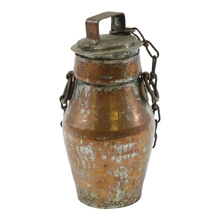 1920s Hammered Copper Container | Chairish