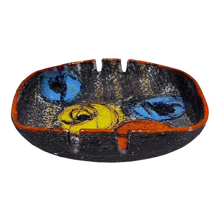 1960s Alvino Bagni for Raymor Modernist Colorful Ashtray Italy | Chairish