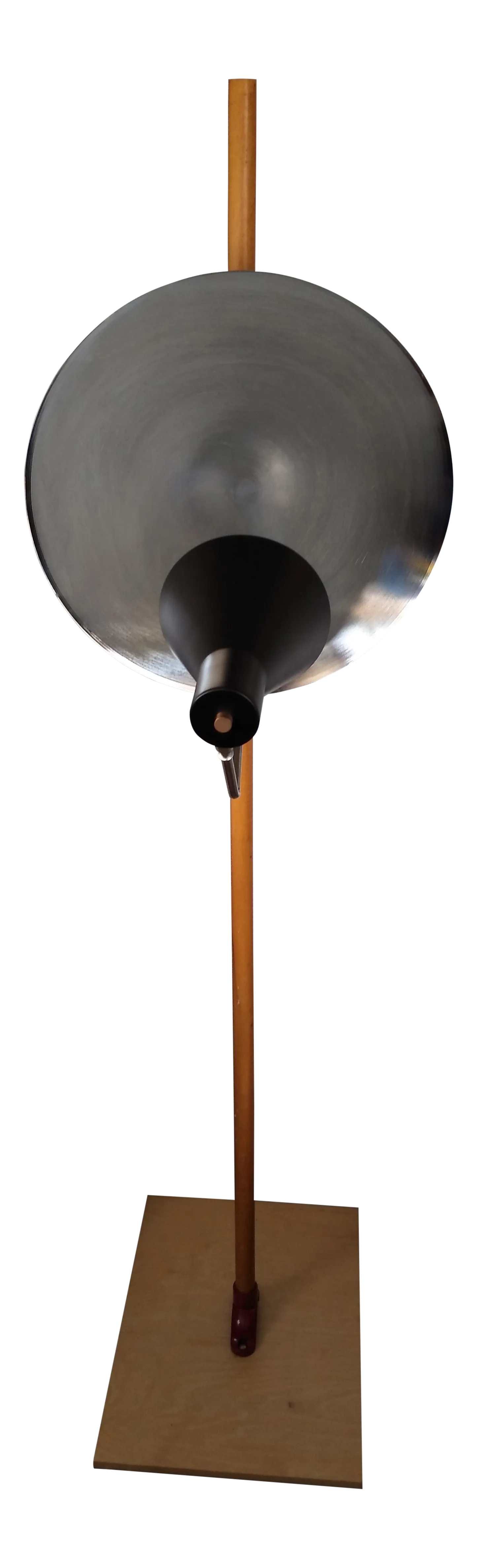 Large Mid-Century Modern Style Industrial Reflector Floor Lamp | Chairish