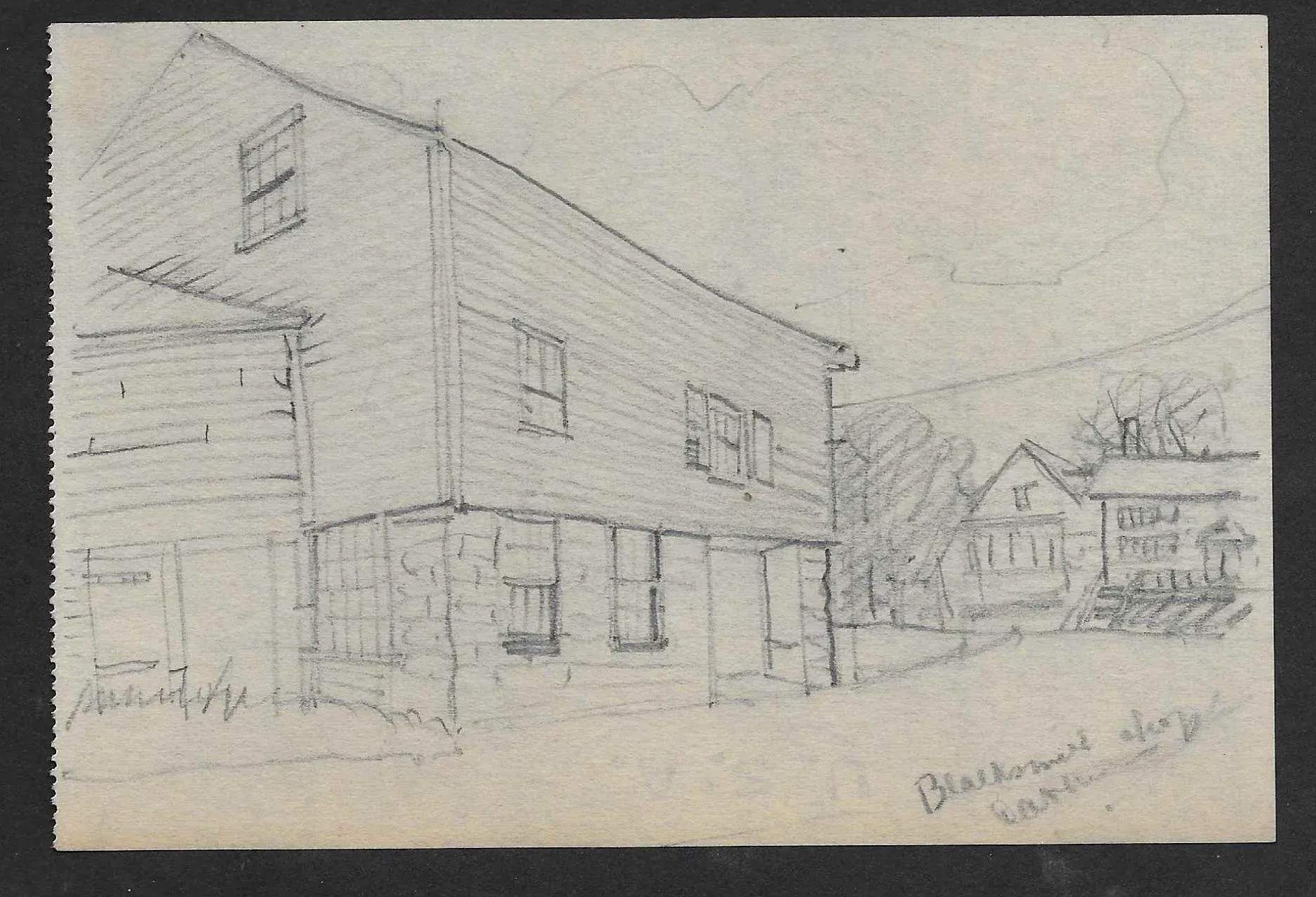 Blacksmith Shop Drawing